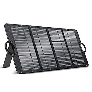 Manusage100W Portable Solar Panel Waterproof IP65 & Durable Cable for Jackery/Ecoflow/Bluetti/Goal Zero/Rockpals Power Station Suitable for Outdoor Camping
