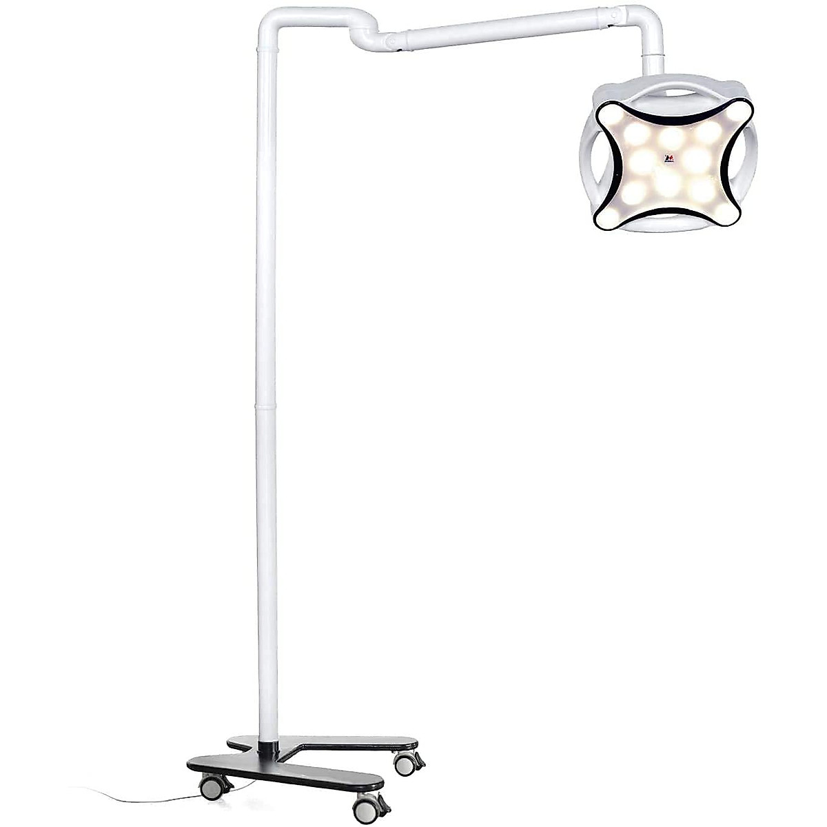 EustomA 30W LED Shadowless Light Mobile Type Portable Auxiliary Floor Lamp LED Cold Lamp with 12PCS High Power Light Sources