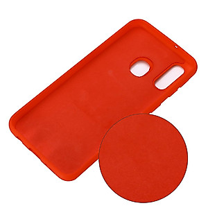 Case for Samsung Galaxy A40, Liquid Silicone Protective Phone Case for Samsung Galaxy A40, Slim Thin Soft Shockproof Cover for Samsung Galaxy A40 Silicone Case Red