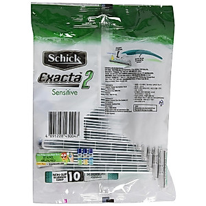 Schick Exacta2 Sensitive Disposable Shaver 20p (10 Count x 2Pack)