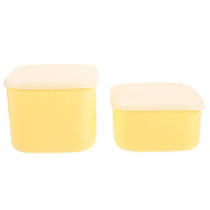 2pcs Sliced Cheese Container for Fridge Cheese Slice Holder with Lids Plastic Cheese Box for Fridge Cheese Storage Container for Fridge Cheese Container for Refrigerator