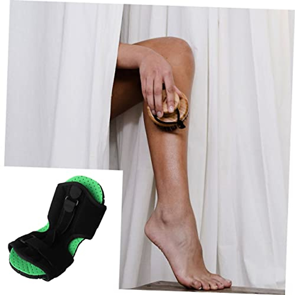 Healvian 1 Set Night Splints Adjustable Stand Plantar Fasciitis Splint Ankle Fixed Brace Achilles Tendonitis Foot Brace Elastic Dorsal Night Splint Foot Fracture Brace Ankle Support Bracket