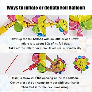 AOLOX Happy Birthday Banner Balloons Set Kids Party Decorations Kit (Blue)