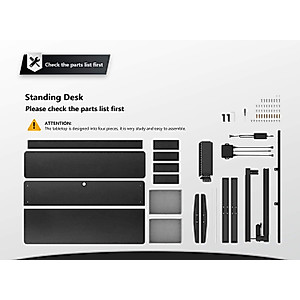 CubiCubi Electric Standing Desk with Double Drawers, 55x24 Inch Height Adjustable Sit Stand Desk with Storage Shelf, Home Office Computer Workstation, Black