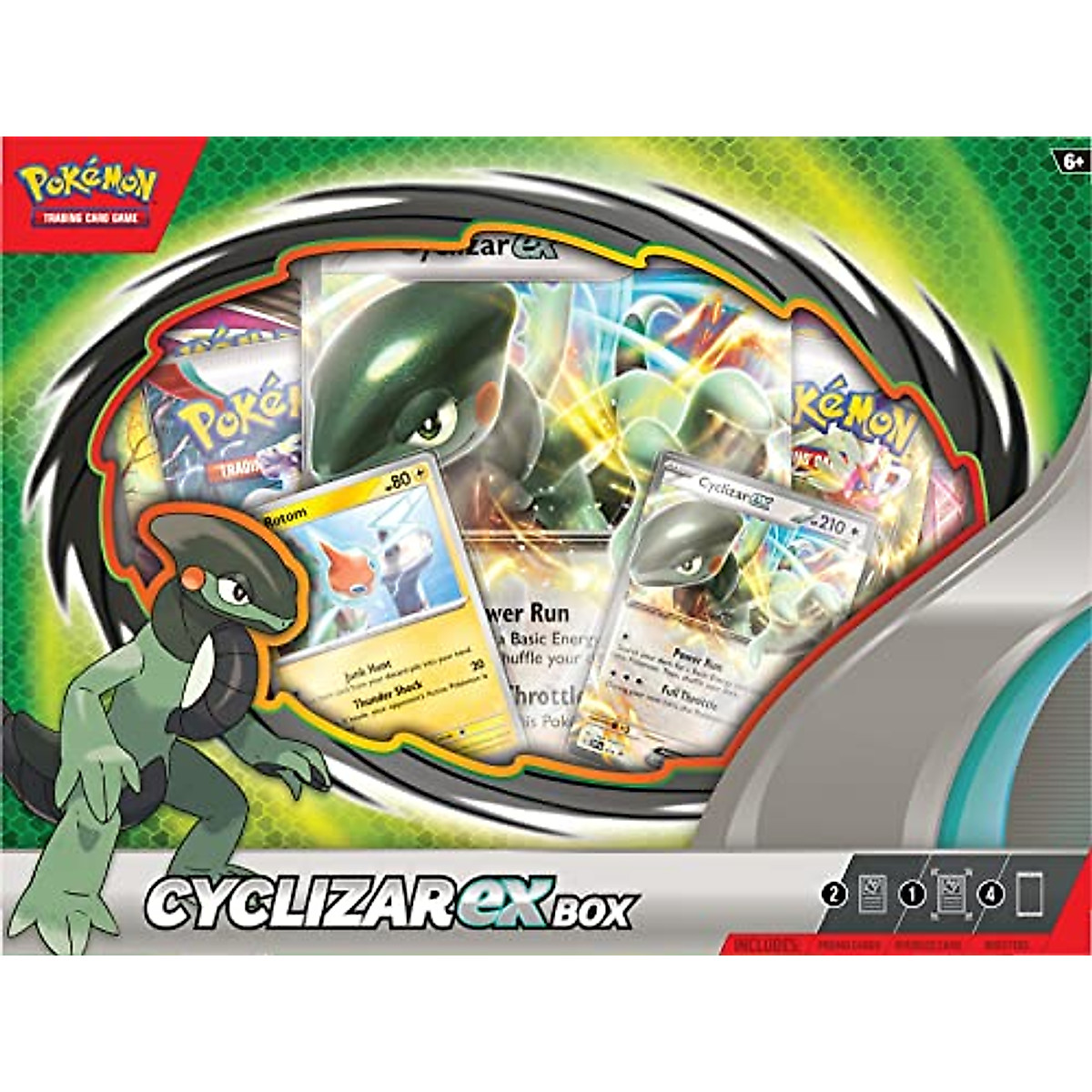 Pokemon TCG: Cyclizar ex Box - 4 Packs, Promo Cards