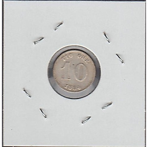 1884 SE Crowned Monogram Dime Choice Extremely Fine