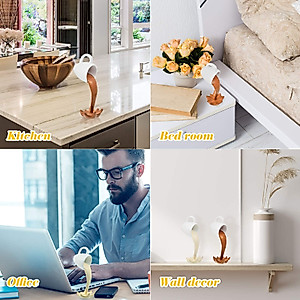 Jetec 2 Pcs Floating Coffee Cup Mug Sculpture Mini Spilling Pouring Coffee Cup Sculpture Accessories Funny Art Decoration for Home Office Kitchen, Present for Coffee Lover