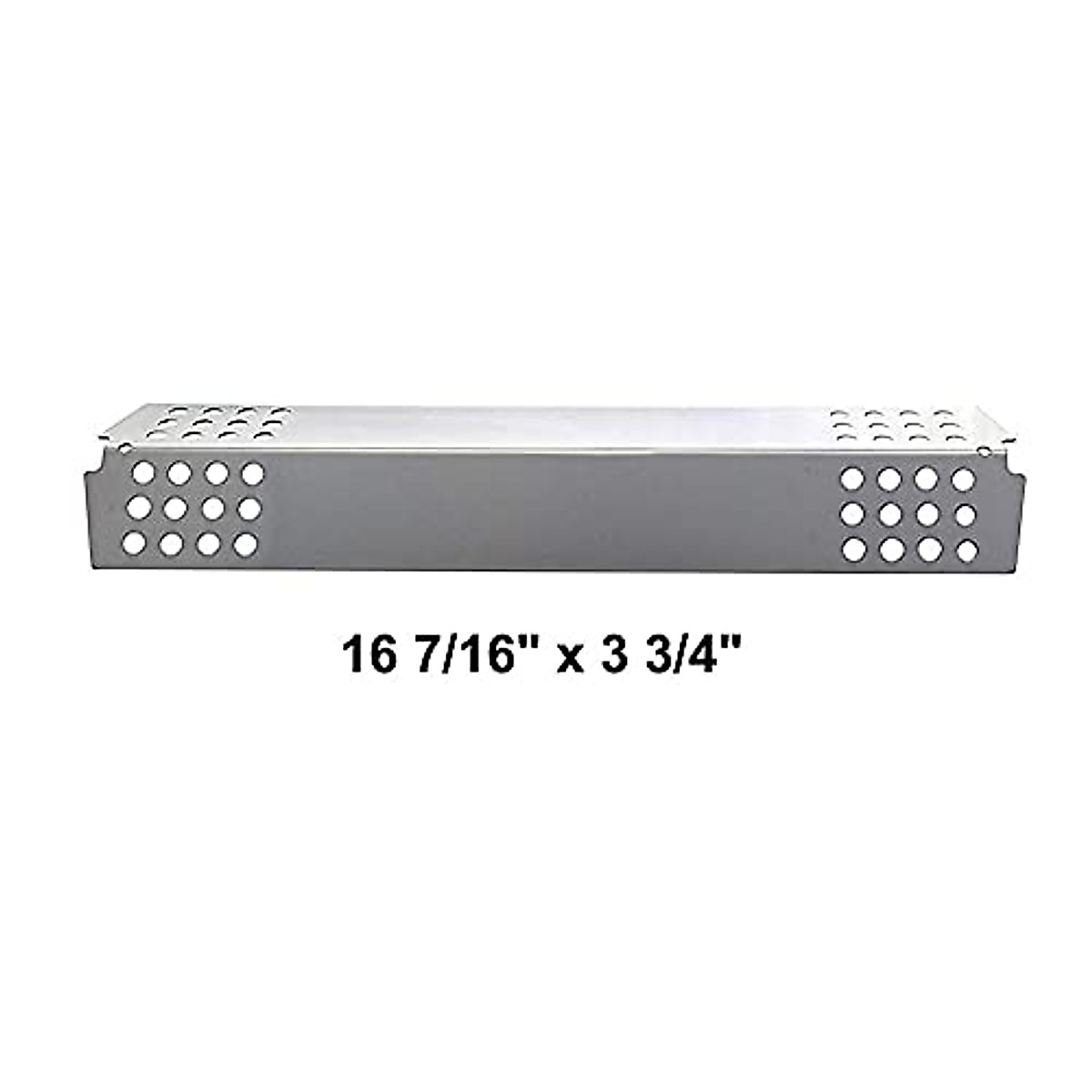 Votenli S9732A (4-Pack) S1473A (4-Pack) 16 7/16" Heat Plate and Burner Replacement for Charbroil 463241013, 463241313, 463241314, 463241413, 463241414, 466241013, 466241313, 466241413