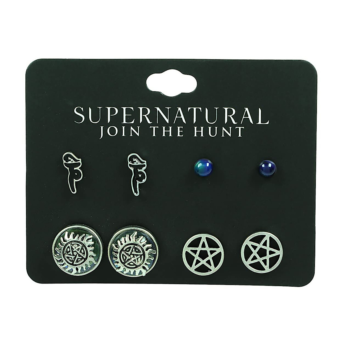 Supernatural Join The Hunt Earring Set, 4 Pack