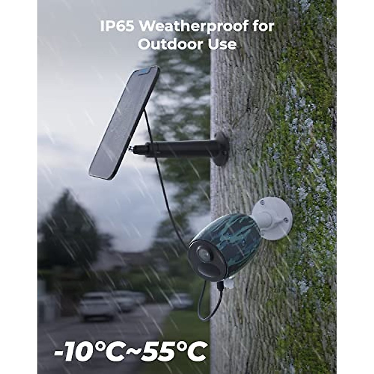 REOLINK 4G LTE Cellular Security Camera Outdoor, Wireless Solar Powered Rechargeable Battery, 4MP Night Vision, Smart Person/Vehicle Detection, Time Lapse, No WiFi Needed, Go Plus with Solar Panel