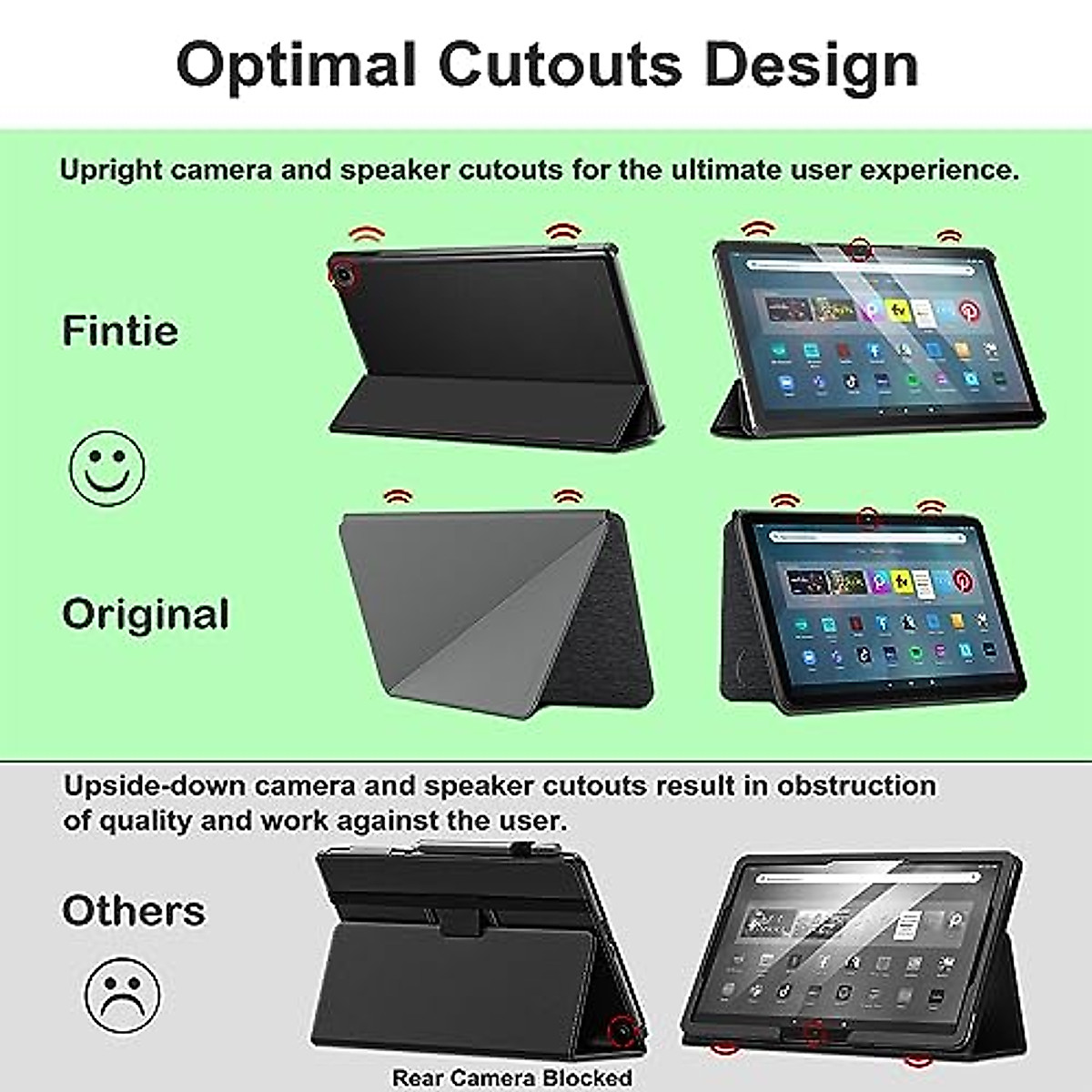 Fintie Slim Case for Amazon Fire Max 11 Tablet (13th Generation, 2023 Release) - Trifold Lightweight Hard Shell Stand Cover with Auto Wake/Sleep, Black