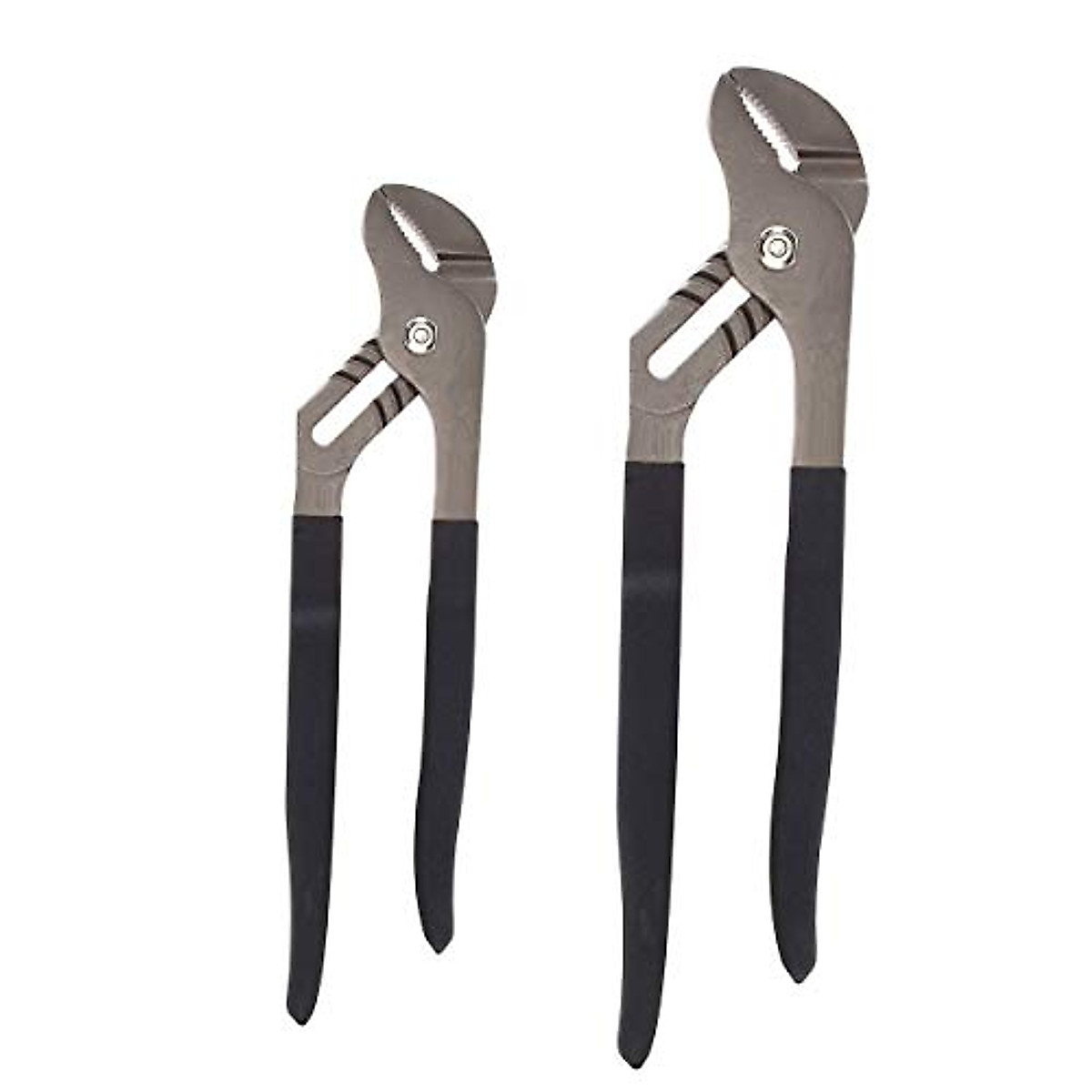 Edward Tools GrooveLock Pliers 10" and 8" - Universal Tongue and Groove Joint Pliers Set Made of Drop Forged Steel - Water Pump Pliers - Vise Grip For Power and Grip