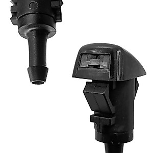 Click&Fit Windshield Washer Nozzles compatible with 05-10 Jeep Grand Cherokee, 08-15 Patriot, 07-10 Compass Caliber, 07-16 RAM 1500 2500 3500, Chrysler 300 – Wiper washer sprayers replacement