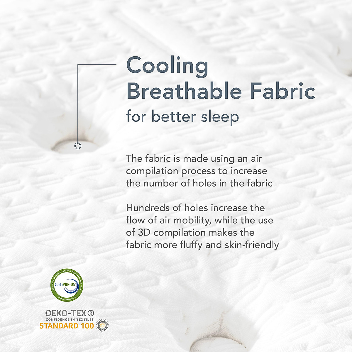 EPITEX Silverluxe Twin Mattress, 8 Inch Gel Memory Foam Twin Mattress in a Box, Individual Pocket Spring for Low Motion Transfer, Medium Firm Mattress, Gray