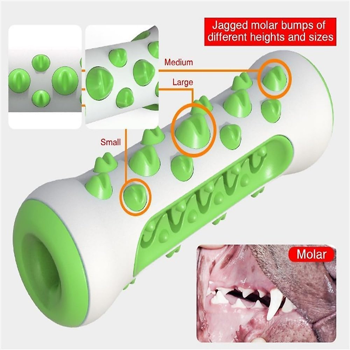 The Poochchew - 2024 Best Dog Chew Toothbrush, 360° Dog Toothbrush Chew Toy, Dog Teeth Cleaning Toy for Aggressive Chewers, Deep Clean, Revolutionise Your Dog's Dental Care (Blue)