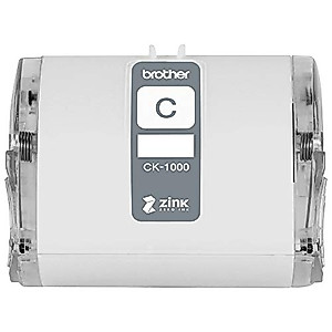 Brother Genuine CK-1000 ~2 (1.97”) 50 mm Wide x 6.5 ft. (2 m) Cleaning Roll for Brother VC-500W Label and Photo Printers