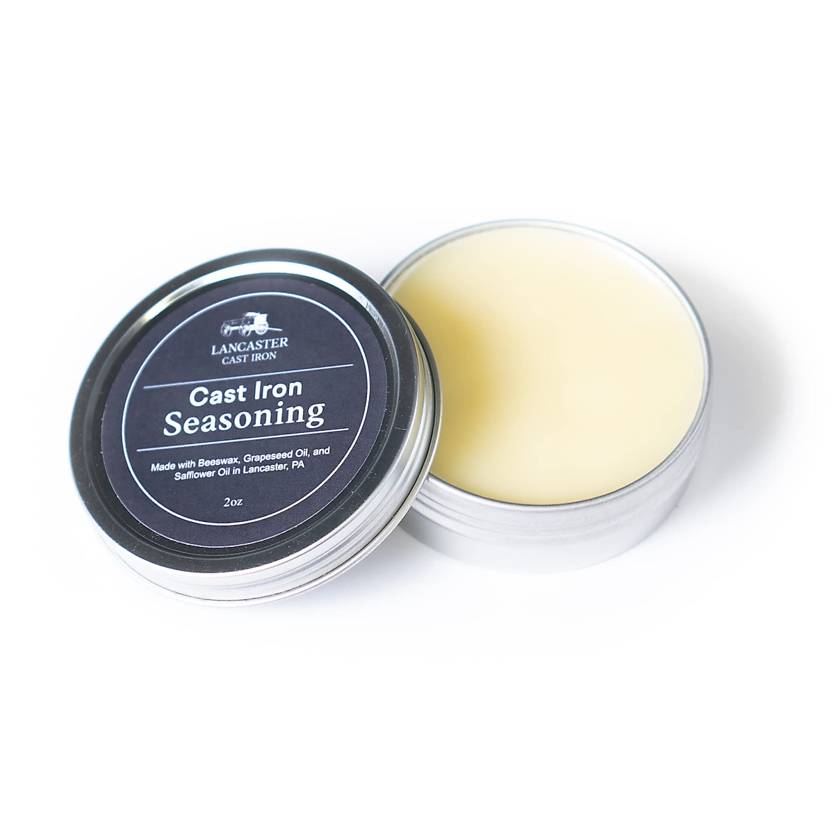 Lancaster Cast Iron Seasoning - Restore and Condition Cast Iron and Carbon Steel Cookware - Made in the USA