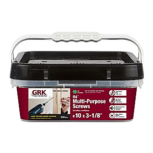 GRK Fasteners 95200 R4#10 x 3-1/8" Screws 630CT