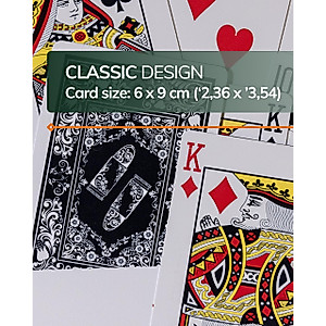 Bullets Playing Cards, Backpacker Playing Cards, Plastic Playing Cards in Aluminium Box with Rules for 5 Backpacker Games, Including Cut-Card