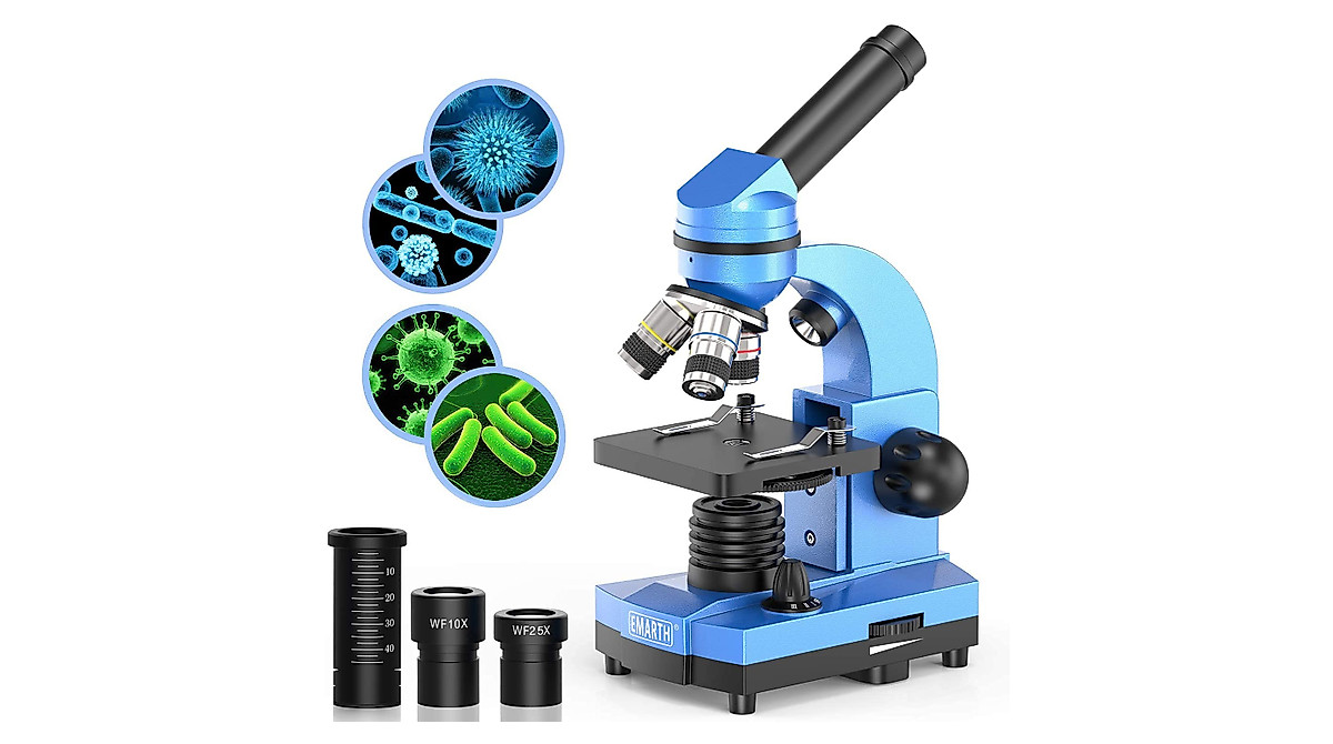 Kids Microscope 40X-1000X with Educational Science Kit | Emarth