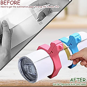 2Pcs Sublimation Tumblers Pinch Tool, Tumbler Clamp Grip Tool for 20 Oz Sublimation Blanks Tumblers Cups Mug Skinny Straight,Sublimation Accessories and Supplies