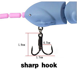 Fishing Lures KitFishingArtificial Rat Bait Fishing Lure Plastic Mouse Swimbait Tackle Hook Tool (5pcs)