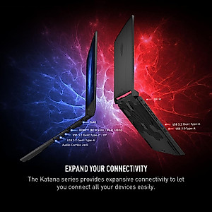 MSI Katana 17 B13VFK 2023 Gaming Laptop 17.3" FHD IPS 144Hz 10-Core Intel i7-13620H 32GB DDR5 4TB SSD NVIDIA GeForce RTX 4060 8GB GDDR6 Wi-Fi 6 RGB Backlit Keyboard Windows 11 Pro w/ONT 32GB USB