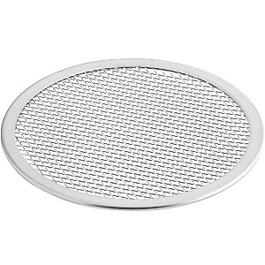 TrueCraftware Set of 2 Aluminum 16” Pizza Baking Screen Seamless Rim- Bakeware Pizza Screen Round Pizza Pan Pizza Tray Baking Tray Round Baking Tray for Home Kitchen Pizzeria & Restaurants