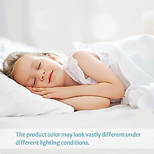 Toddler Pillow- 13X18 Baby Pillows for Sleeping- Small Kids Pillow with Soft Cotton Pillowcase- Machine Washable- Perfect for Cribs Bed Sets, Toddler Cots, Travel (White)