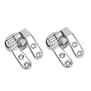 Jeanoko Alloy hges 11×8×4 Toilet lid fixings Toilet Hinges Repair Replacement kit Tools Set