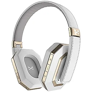 Ghostek soDrop Pro Wireless Headphones Headset Active Noise Canceling HD Hi-Def Audio Technology Hi-Fi Stereo Crystal Clear Sound Enhanced Foldable Built in Microphone (White)
