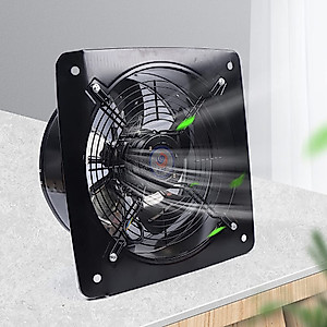 JAYEUW 16 Inch Exhaust Fan Wall Mount Ventilation Extractor Blower Greenhouse Fans and Vents Window Exhaust Fan Kitchen Exhaust Vent Fan for Kitchen, Sheds, Attics, Workshops, 750W 110V (US Stock)