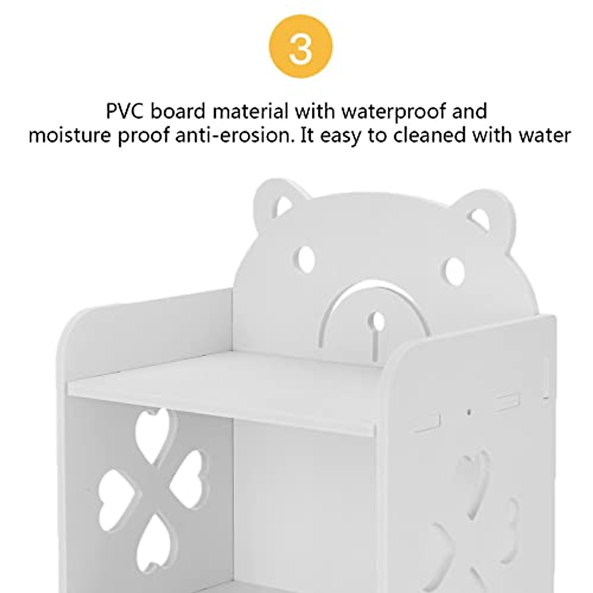 SOFULU Small Bedside Tables PVC Nightstands Bed Side Table Articles Magazine Cabinet Storage Organizer Bedside Table Drawer Night for Bedroom Furniture