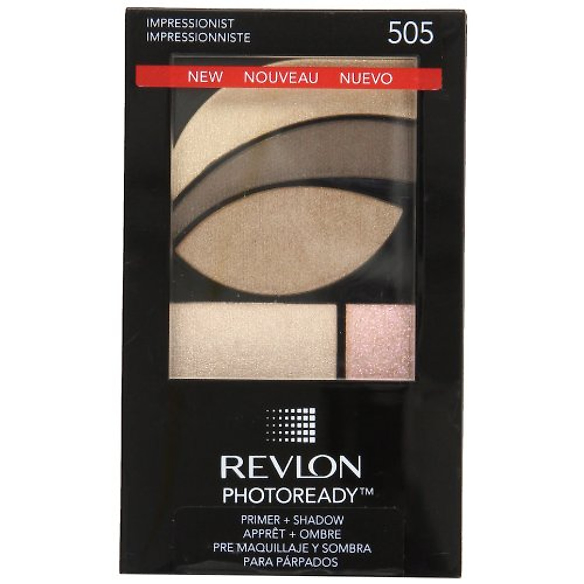 Revlon Eyeshadow Paette, PhotoReady Eye Makeup, Creamy Pigmented in Blendable Matte & Shimmer Finishes 505 Impressionist, 0.01 Oz