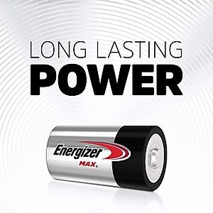 Energizer D Batteries, Max Premium D Cell Batteries Alkaline, 4 Count