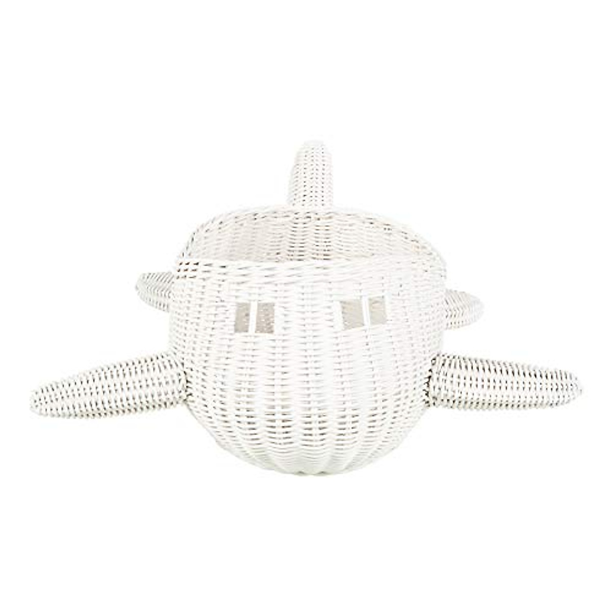 Kouboo Wicker Airplane Kids Storage Basket, White