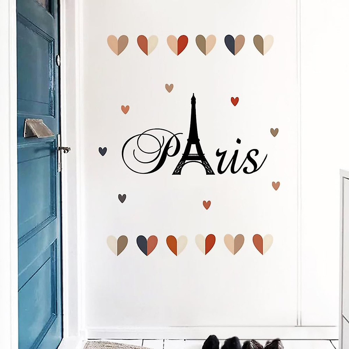 Lchen Paris Eiffel Tower Removable PVC Wall Sticker Home Kids Room Decor Art Decal(12.6"x19.7")