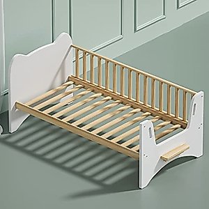 Wooden Bed - Wood Platform Bed Frame Inc Headboard Footboard | Easy Assembly Splicing Sleeper Bed for Adults, Kids, Teenagers (Color : Style 1, Size : 180x80cm)