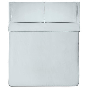 Full Size Sheet Sets - Breathable Luxury Sheets with Full Elastic & Secure Corner Straps Built In - 1800 Supreme Collection Extra Soft Deep Pocket Bedding Set, Sheet Set, Full, Light Blue