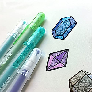 SAKURA Gelly Roll Stardust Glitter Gel Pens - Bold Point Ink Pen for Lettering, Drawing, Invitations, & Stationery - Assorted Colored Ink - Bold Line - 16 Pack