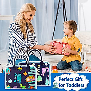 HONGDDY Busy Board, 20 in 1 Montessori Toys for Toddler, Sensory Board with Extra DIY Page for Learning Fine Motor Skills and Travel, Preschool Educational Learning Toys Gift for Boys Girls