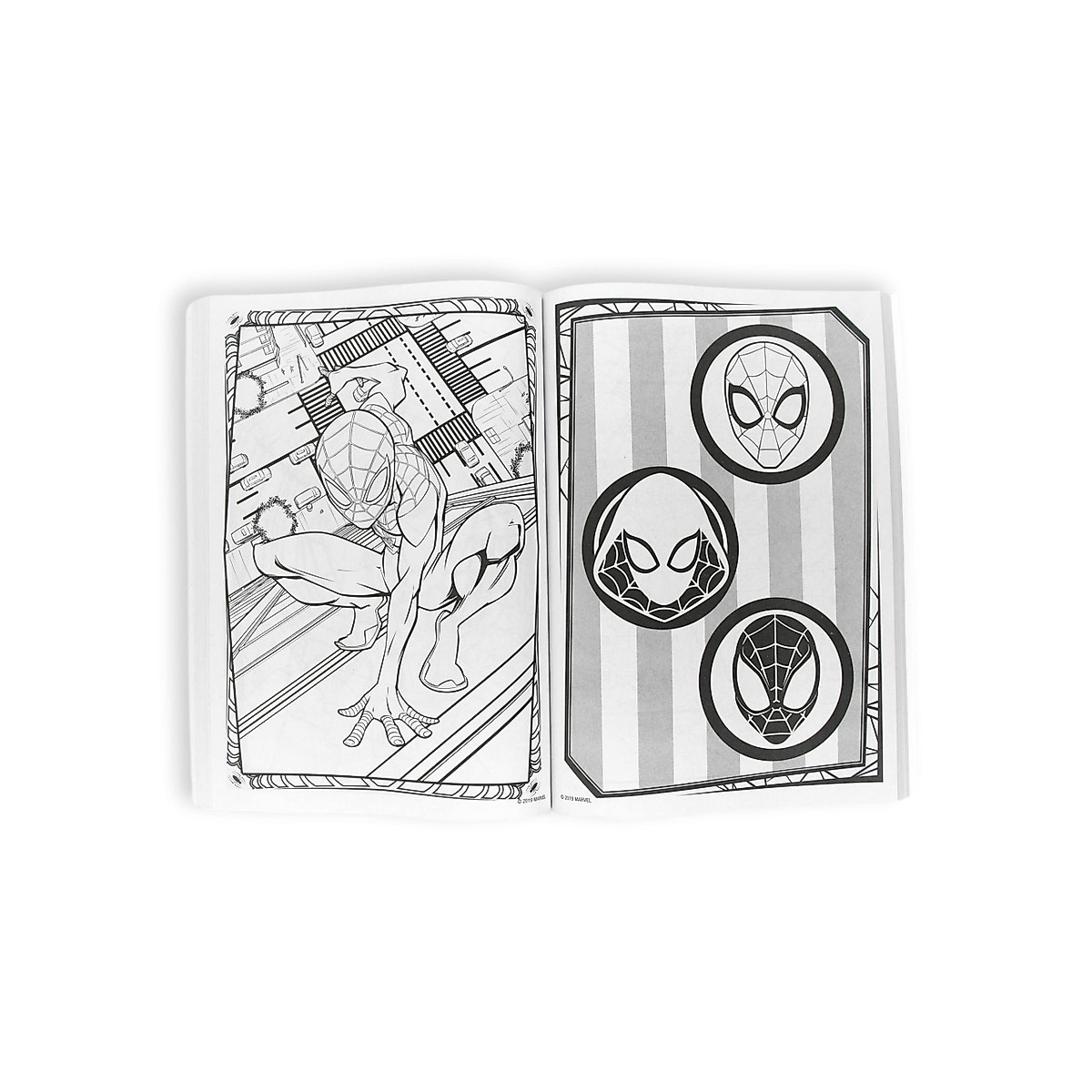 Disney Studios Spiderman Stickers Activity Set - Bundle Includes Spiderman Stickers, Spiderman Coloring Book, Superhero Door Hanger, Thank You Card Craft