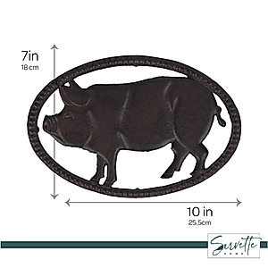 Cast Iron Pig Trivets for Hot Dishes