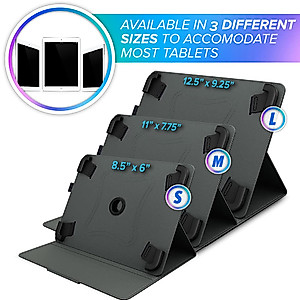 DefenderShield Universal Tablet & iPad Compatible EMF Protection Tablet Computer Case (Medium (Up to 11" x 7.75") Tablets, Black)