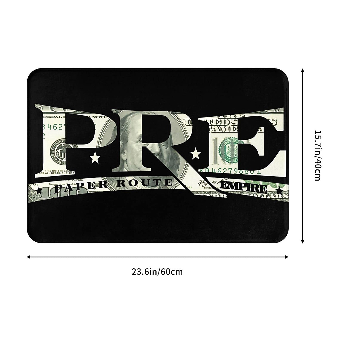 BeverlyJHoward Young Rapper Dolph Carpet Bedroom Living Room Floor Mat Anti-SlipHome Decoration Carpet 16x24in