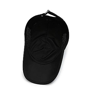 CLAPE Quick Dry Sports Hat Lightweight Breathable Unstructured Soft Run Cap Unisex (CP08-Light Gray)