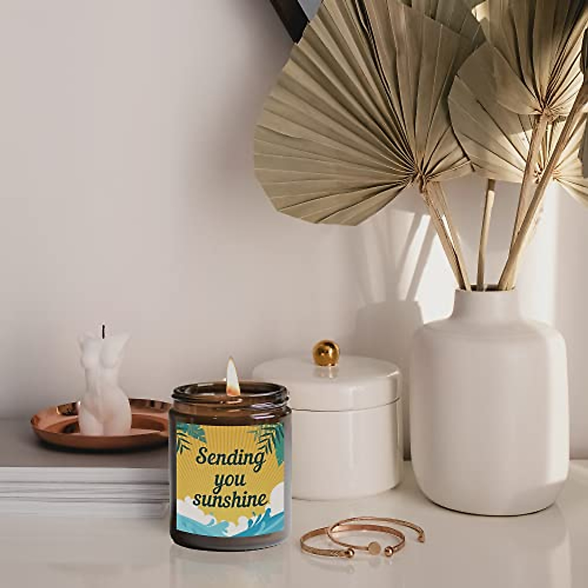 Get Well Soon Gifts for Women | Lavender Scented Candles | Birthday Candles | Thinking of You Gifts | Inspirational Encouragement Gifts | Funny Cheer Up Gifts for Women Men Mothers Men Female Coworker