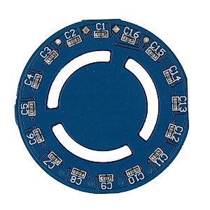 Ring RGB LED, Full Color 800Kbps 2 Pcs Programmable 5V LED Ring Lamp Board for Lighting
