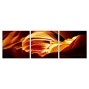 Furinno Senia Wall Mounted Triptych Photography Prints, Antelope Caves, Set of 3