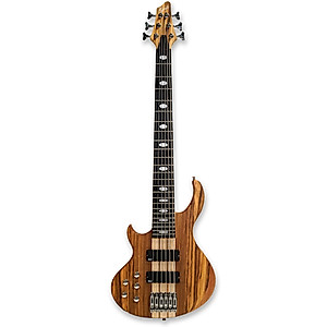 Left-handed 6 String Electric Bass Guitar Millettia Laurentii+Okoume body maple neck